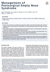 UT Physicians | Empty Nose Syndrome